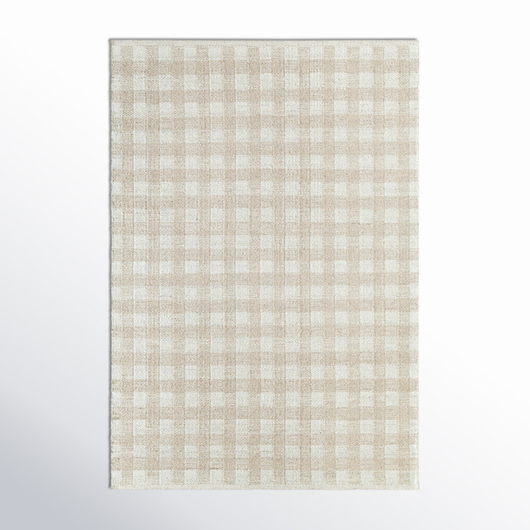 Birch Lane™ Lavande Plaid Wool Area Rug & Reviews | Wayfair