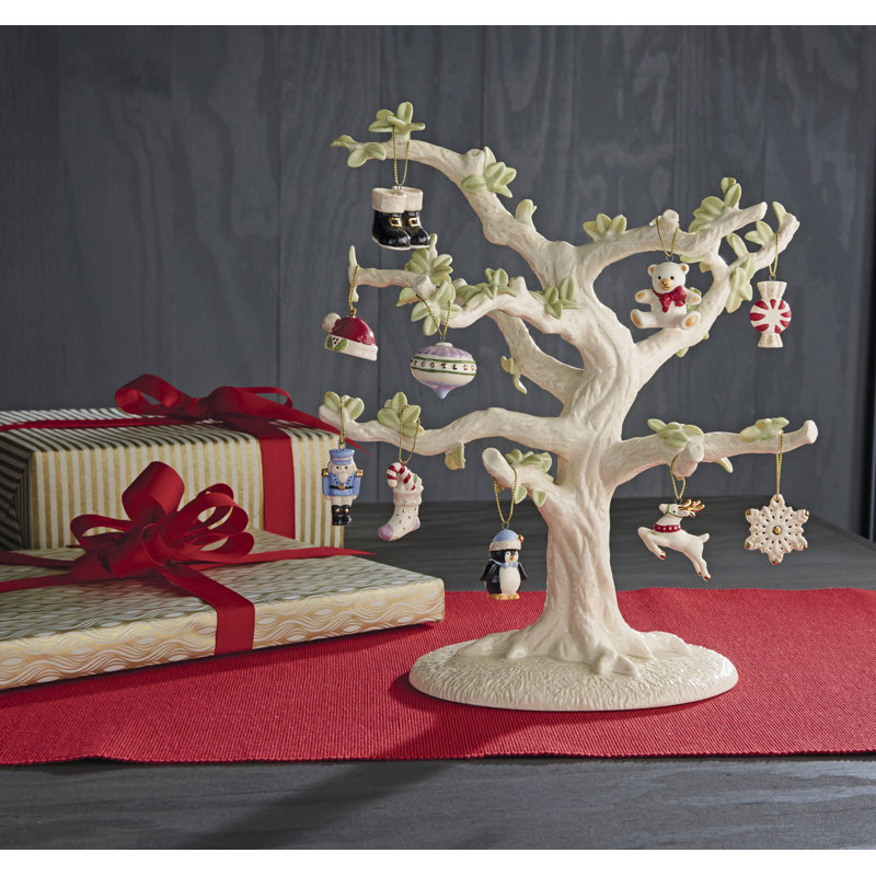 Lenox ORNAMENT TREES Christmas Memories 11-Piece Ornament & Tree Set ...