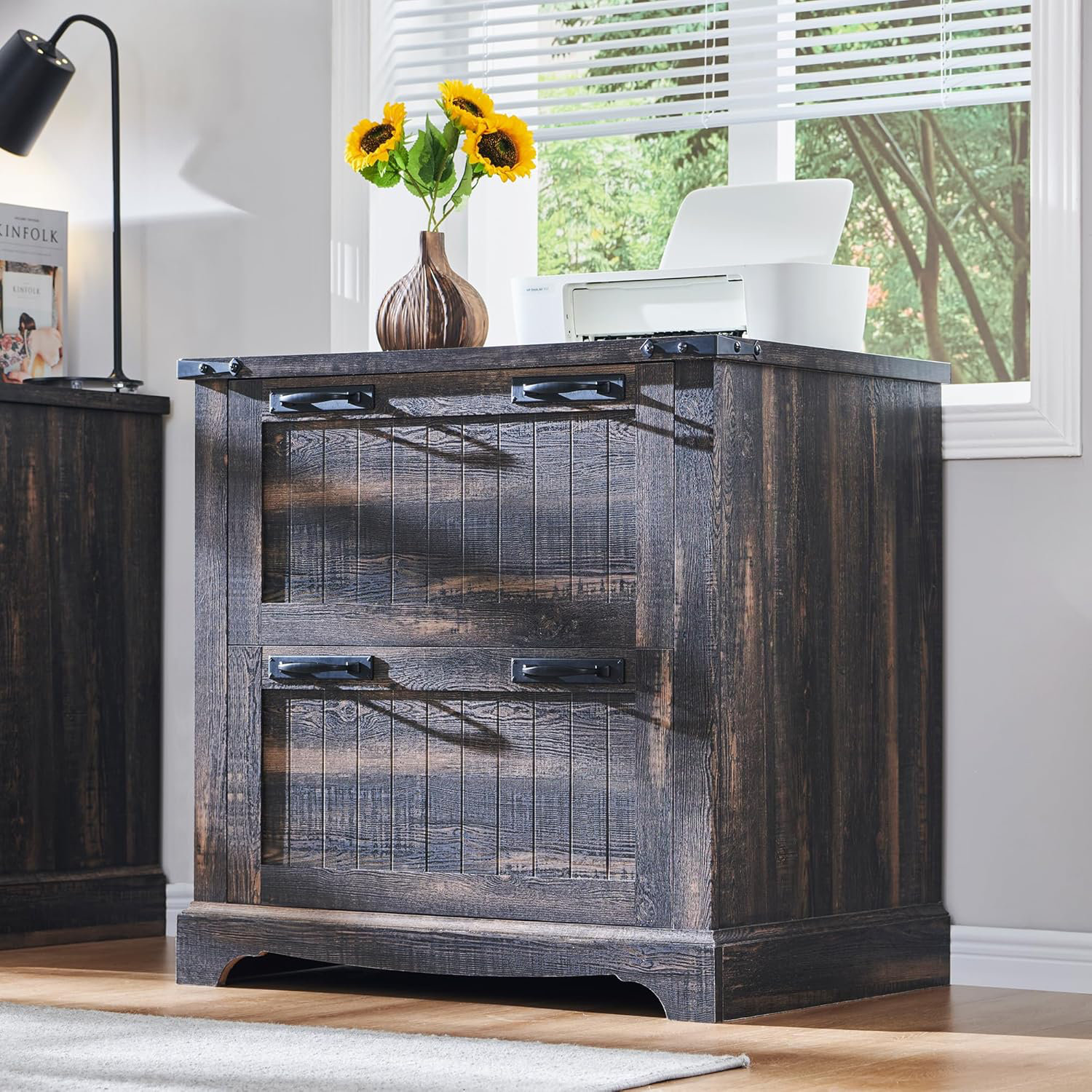 Gracie Oaks Farmhouse 30" Filing Cabinets With Hanging File Folders ...