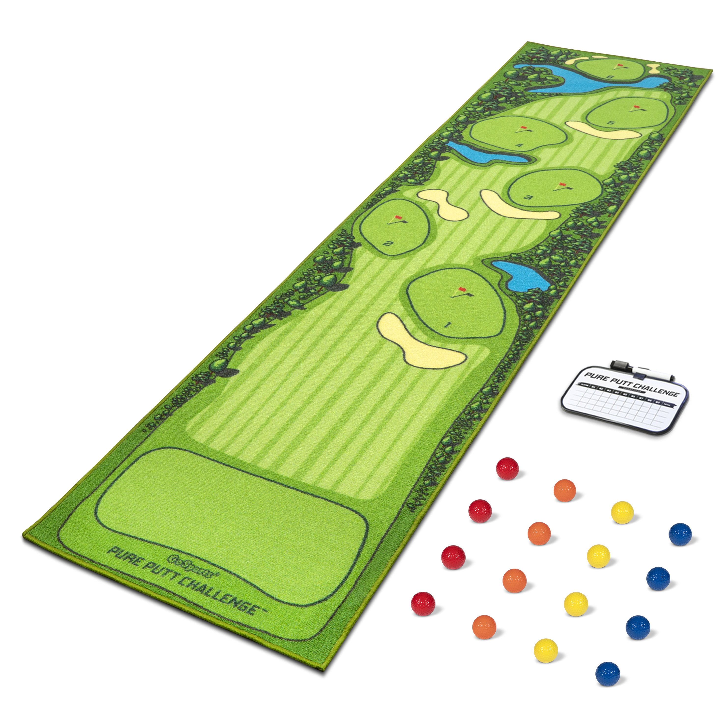 GoSports 2.5' x 10' Pure Putt Challenge Mini Course Fabric Golf ...