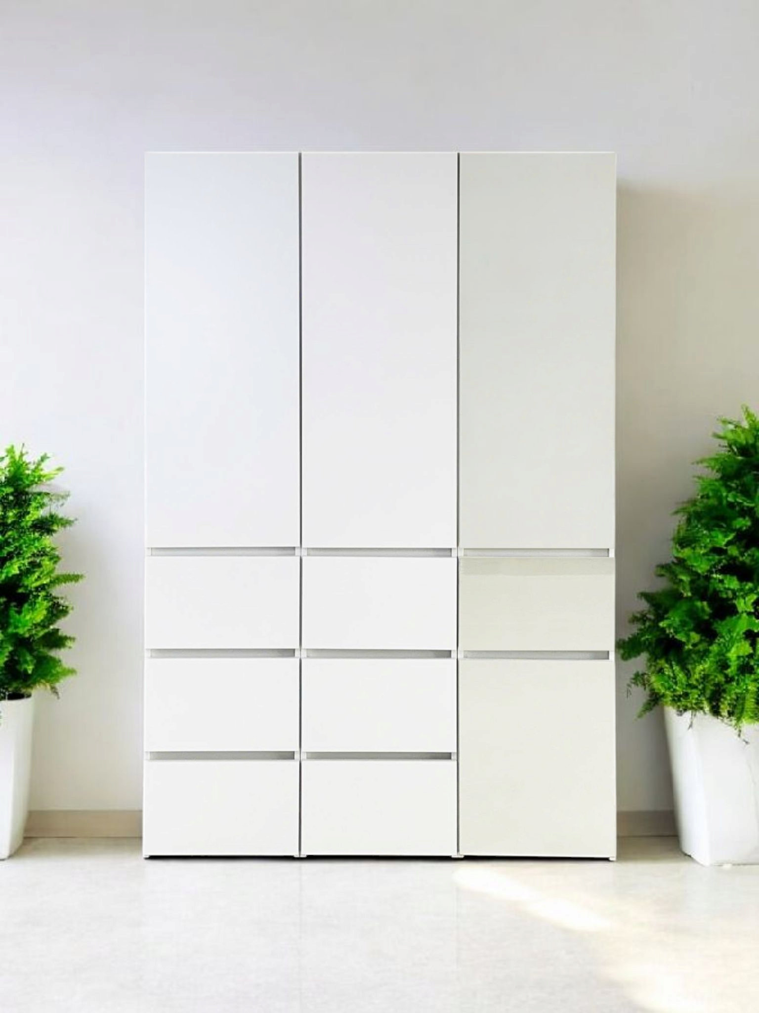 Latitude Run® Marsden Slim Modular Wood Closet Cabinet With Drawers In ...
