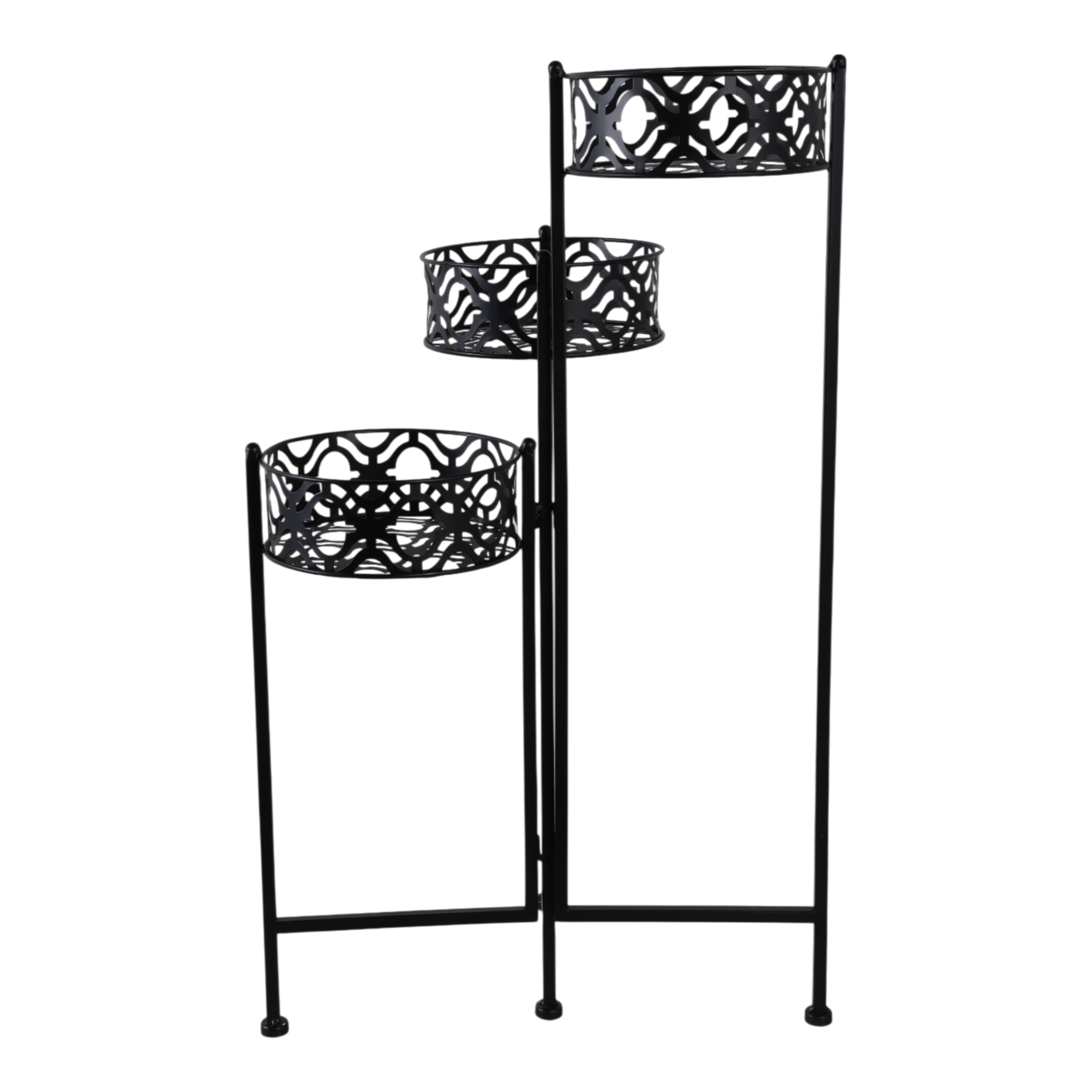 Winston Porter Plant Stand Metal Iron Intricate Frame Design For Indoor ...