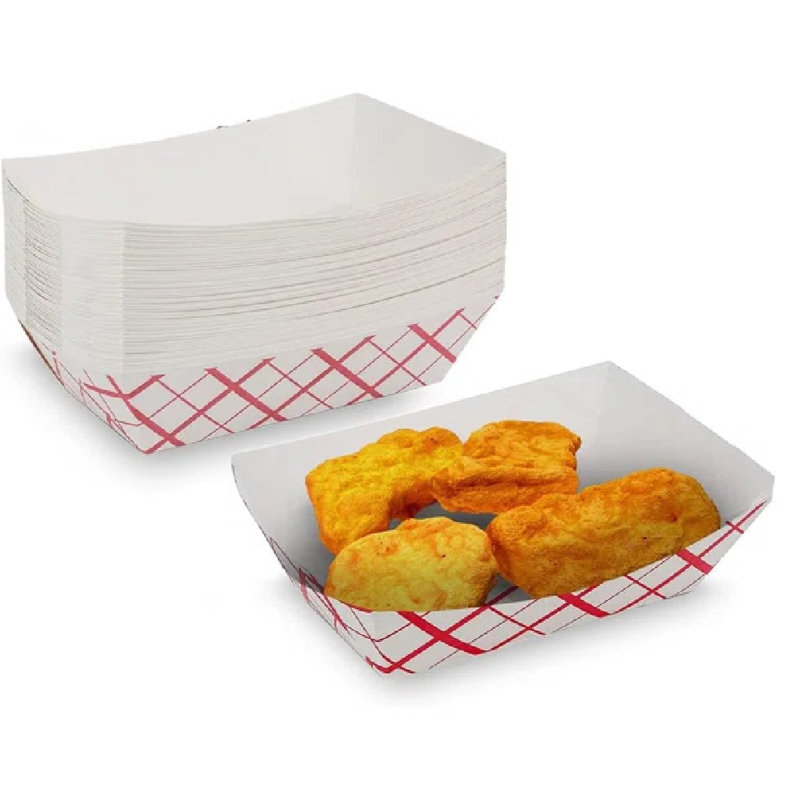 MT Products Paper Food Tray - Red and White Nacho Trays | Wayfair