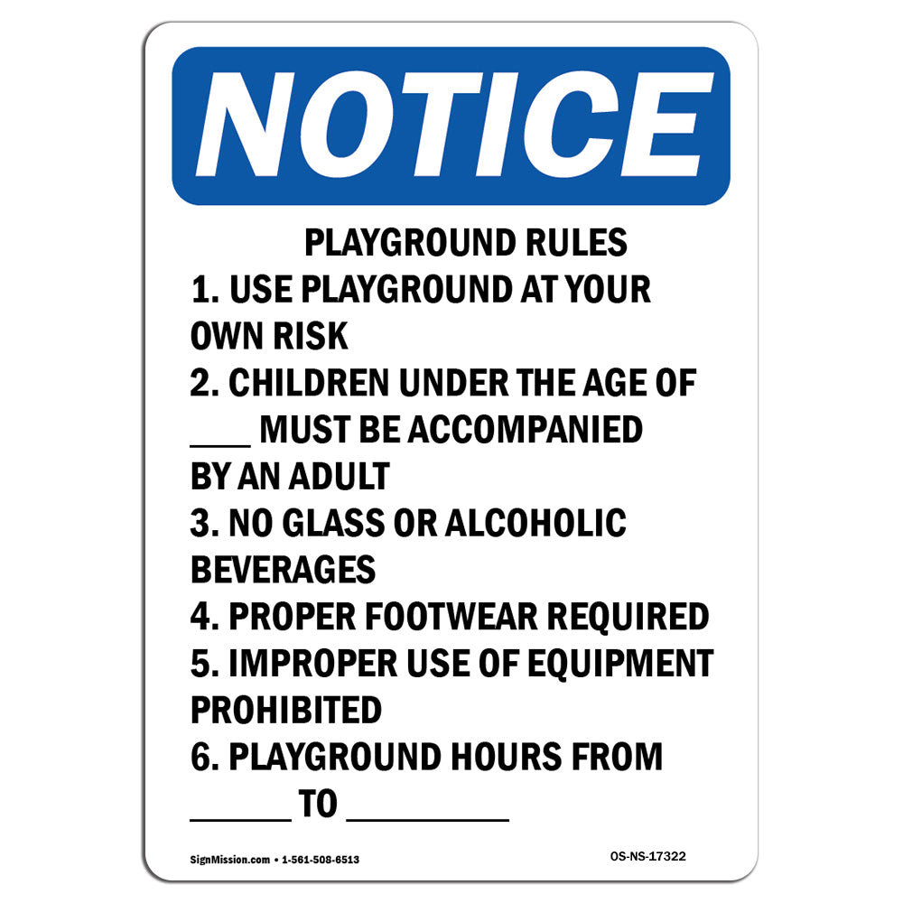 SignMission Playground Rules Sign | Wayfair