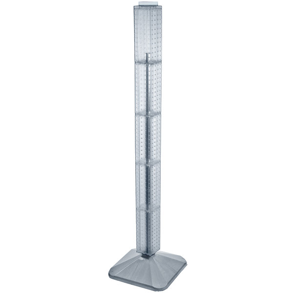 Azar Displays Four-Sided Pegboard Tower Floor Display on Revolving Base ...