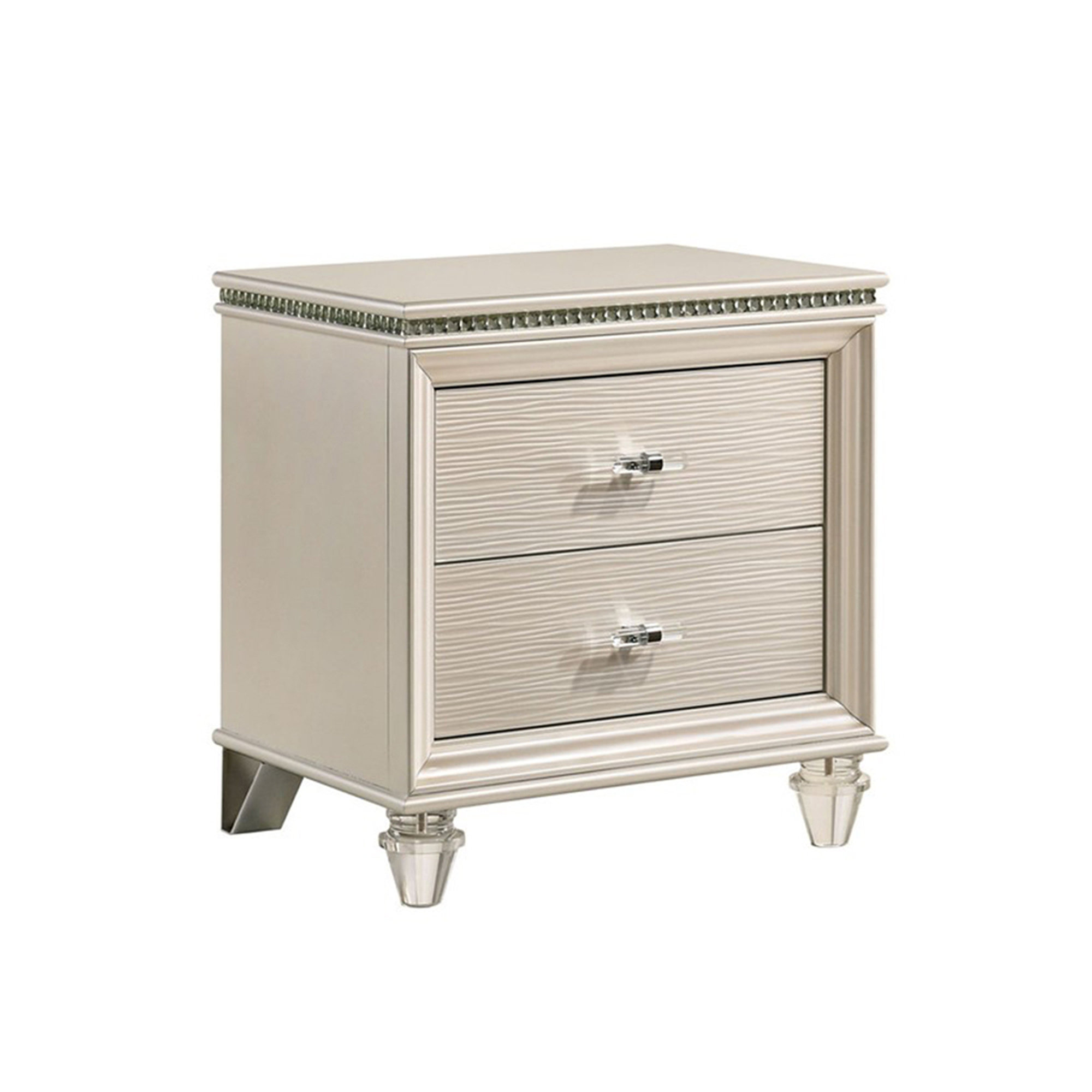 Everly Quinn Modern Wooden Storage Nightstand | Wayfair