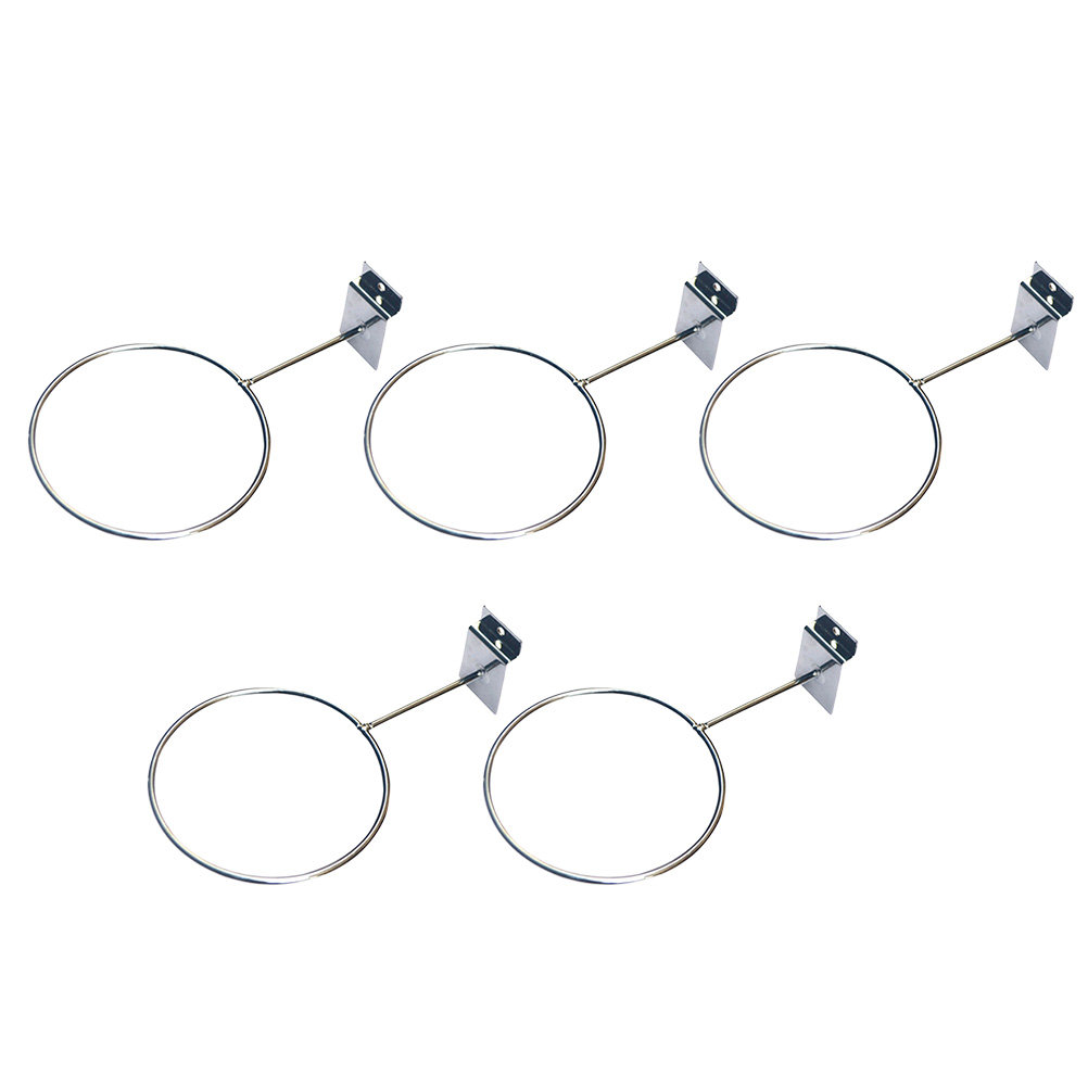 Arlmont & Co. 5Pcs Wall Mount Ball Racks Basketball Display Rack Ball ...