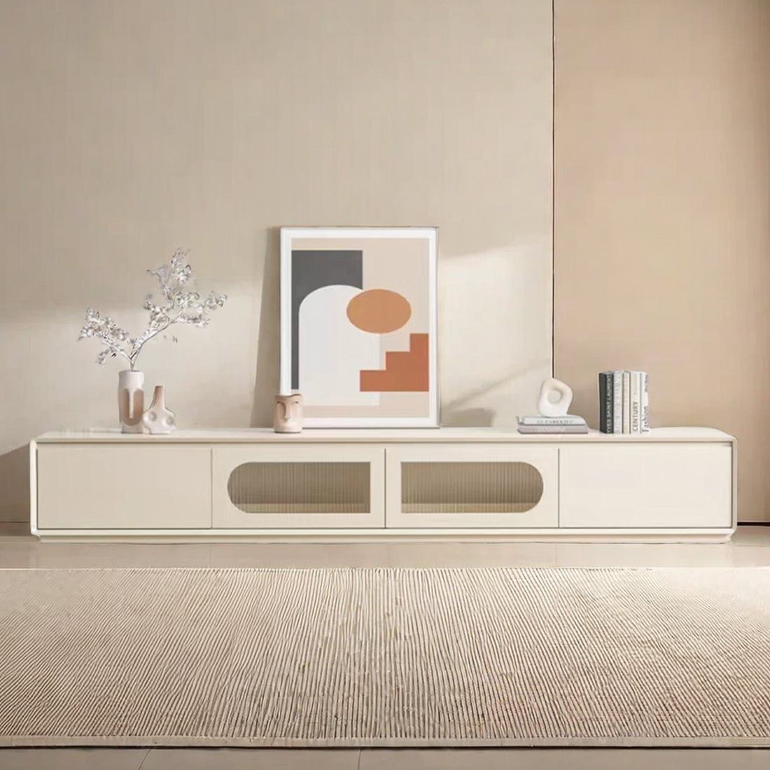 Hokku Designs Samyar 86.61'' W Storage Credenza | Wayfair