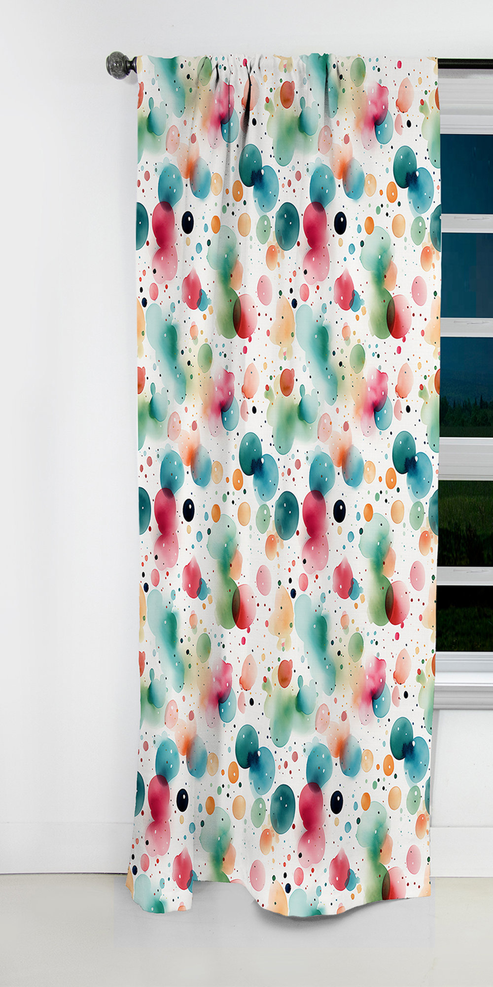 East Urban Home Alam - Abstract Curtain - Blackout Curtain - 1 Panels ...