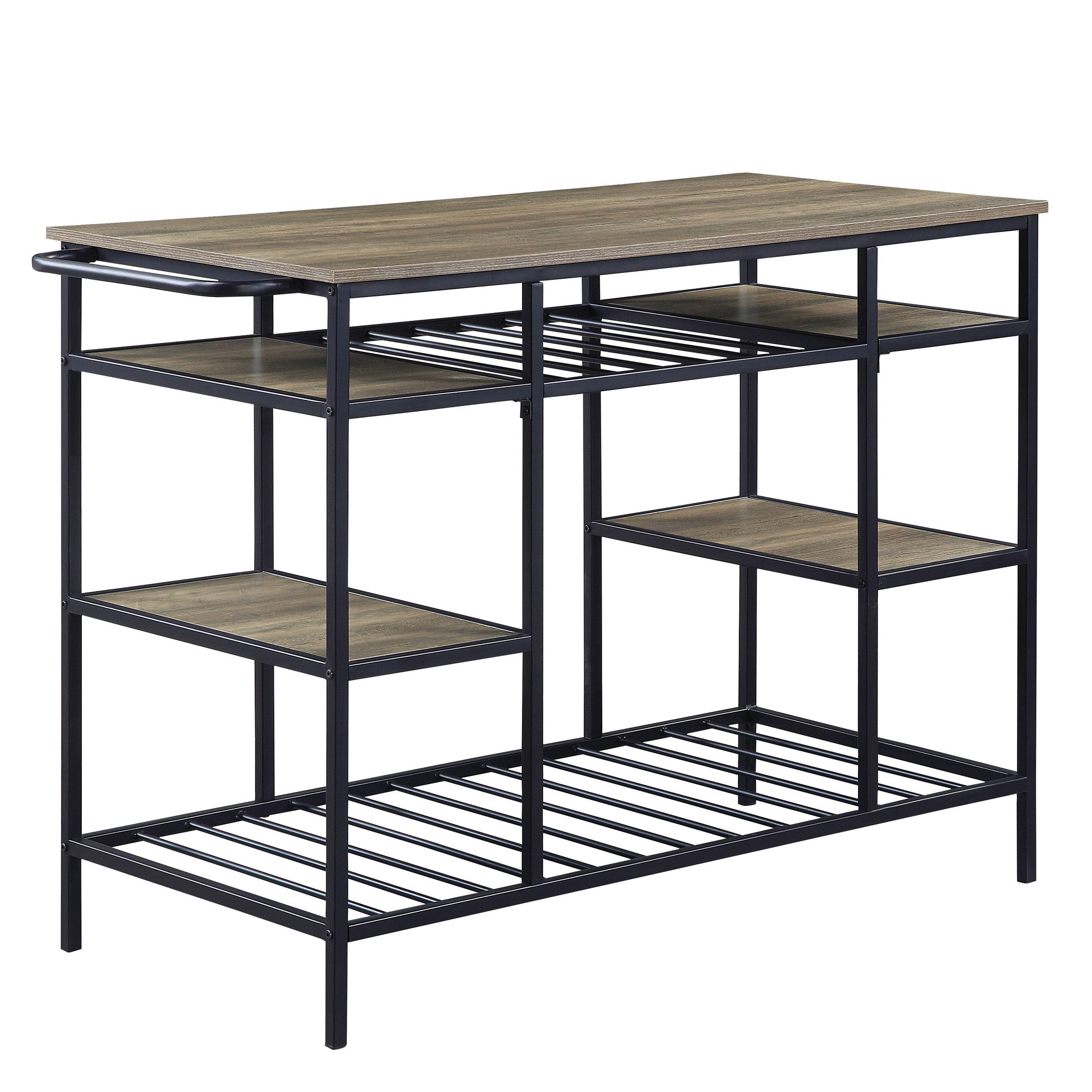 Ebern Designs Versatile Rectangular Kitchen Island with Multiple ...
