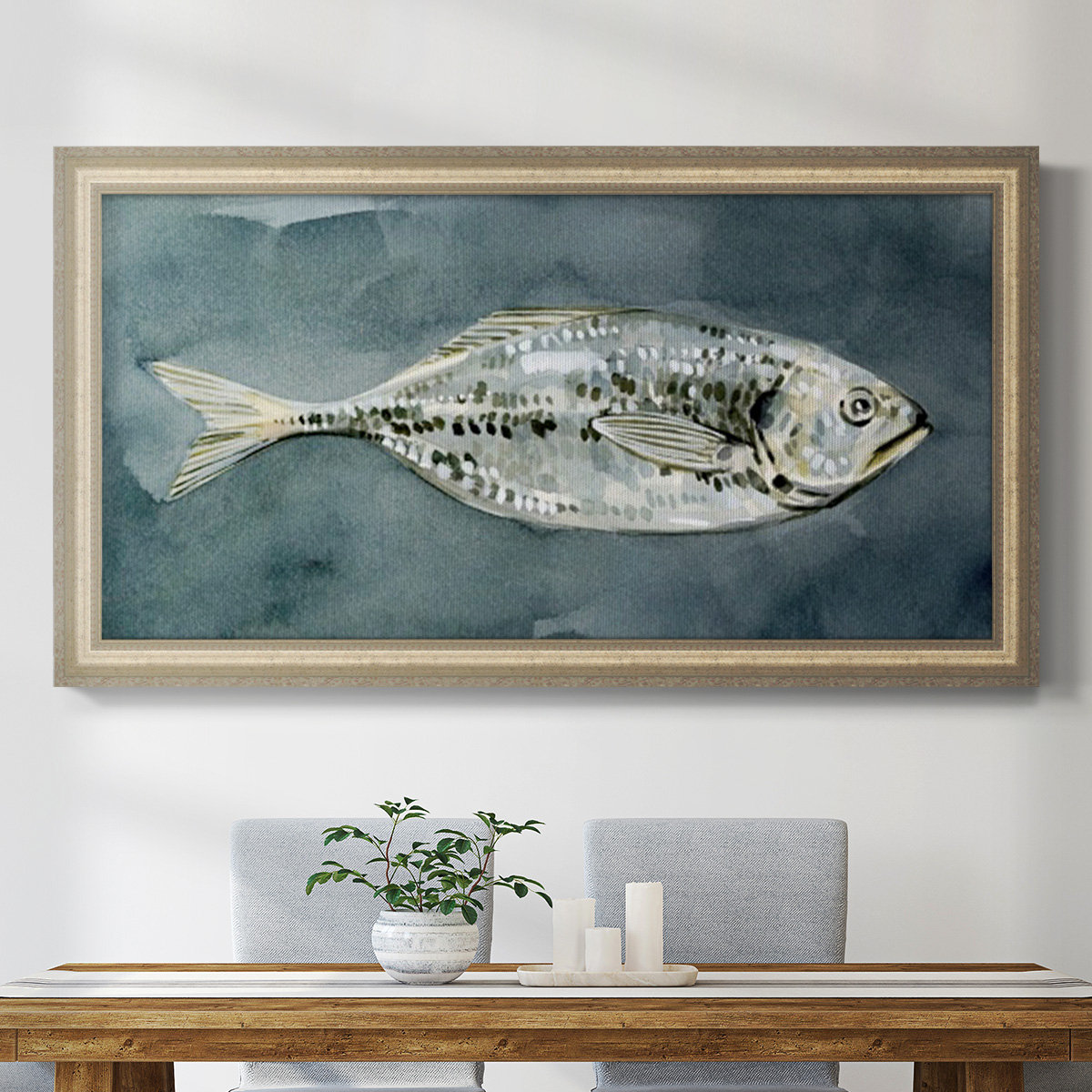 Dovecove Deep Sea Swimmer II Premium Framed Canvas- Ready To Hang ...