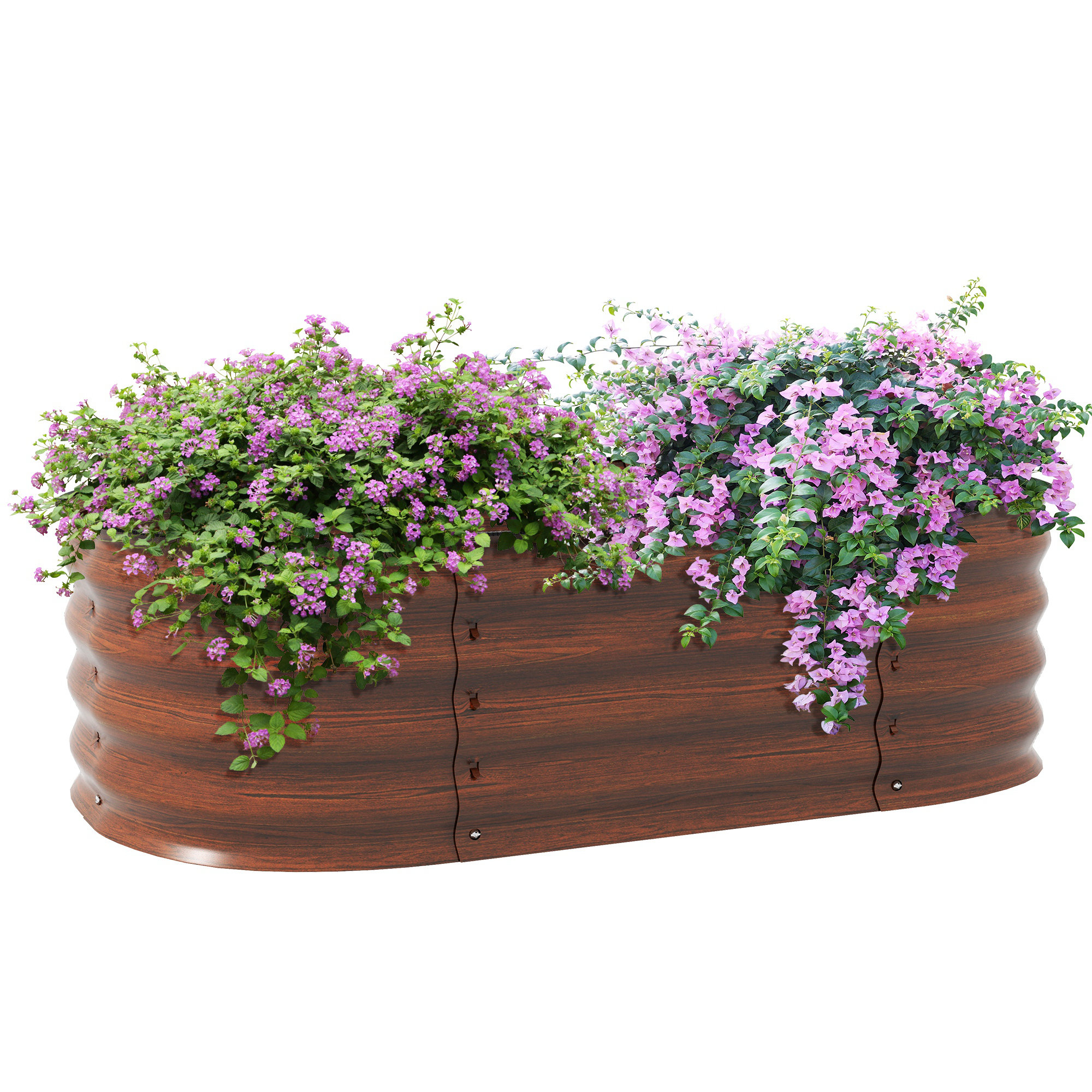 17 Stories Outdoor metal raised planting box with safety edge - Wayfair ...