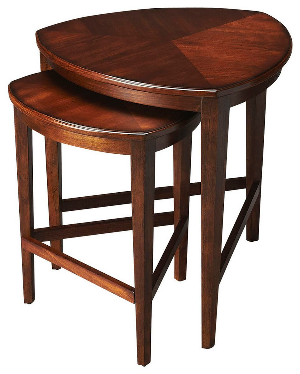 Lark Manor™ Athaniel Solid Wood 3 Legs Nesting Tables & Reviews | Wayfair