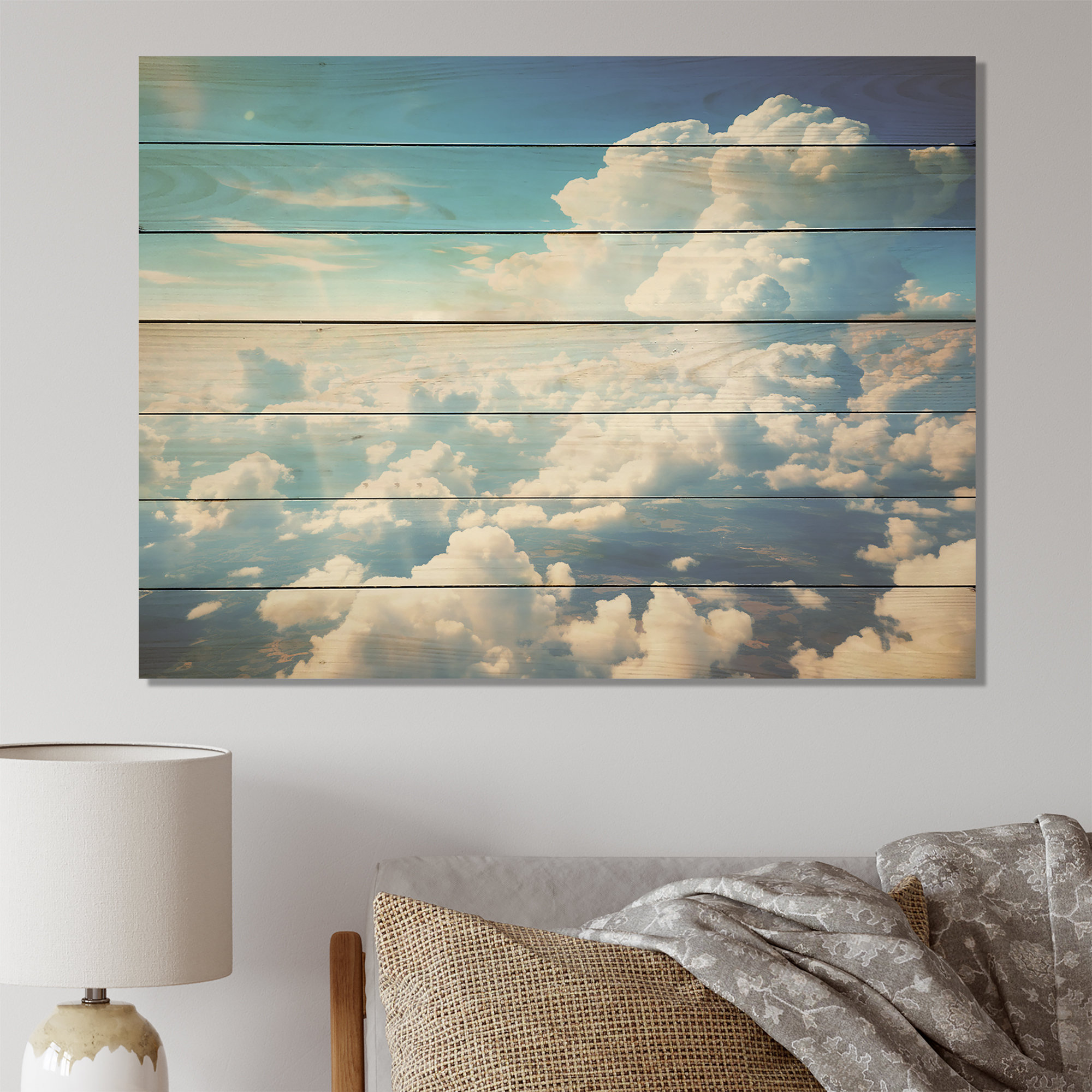 Ophelia & Co. Panoramic Sky Canopy Horizon III - Sky On Wood Print ...