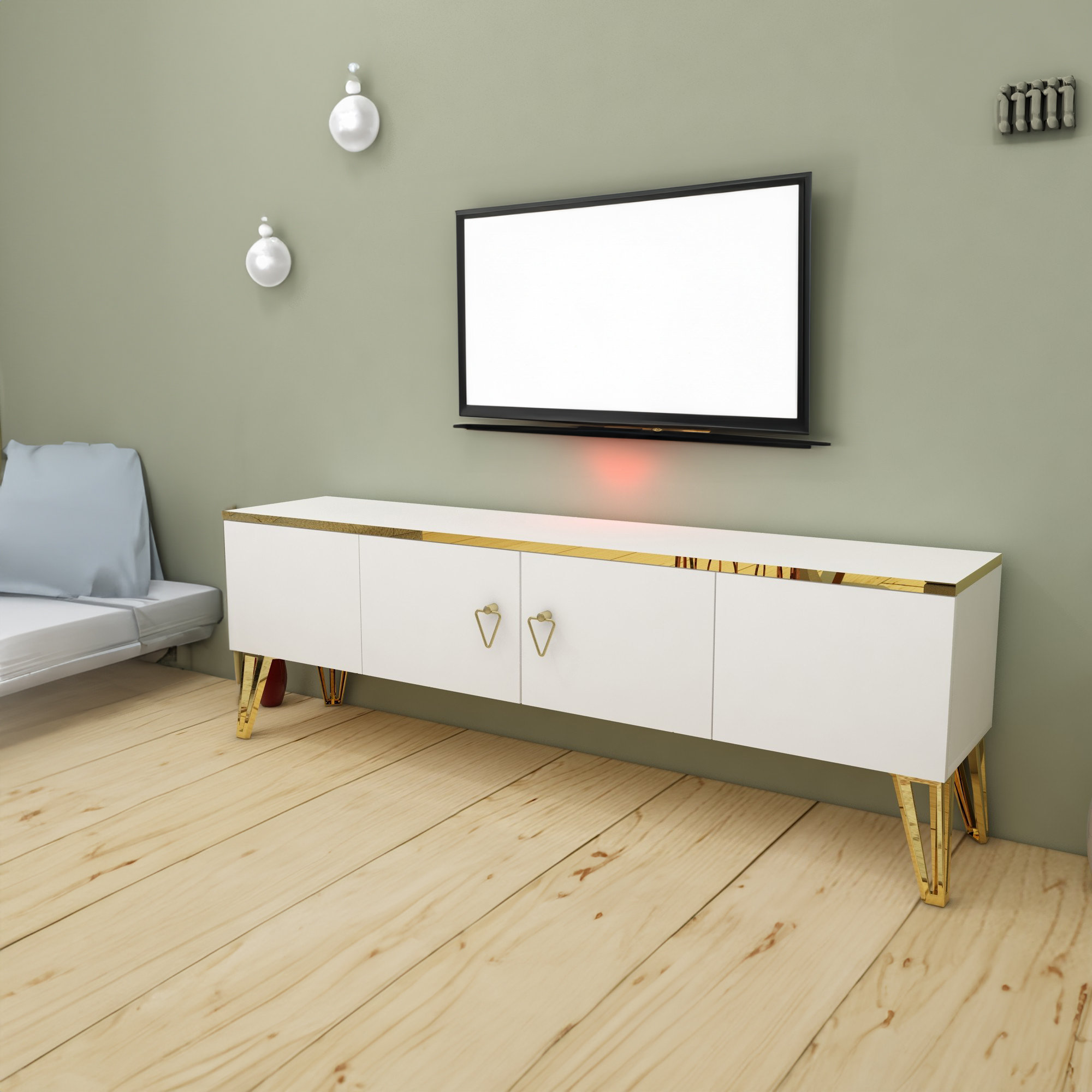 East Urban Home 59.1'' Media Console - Wayfair Canada