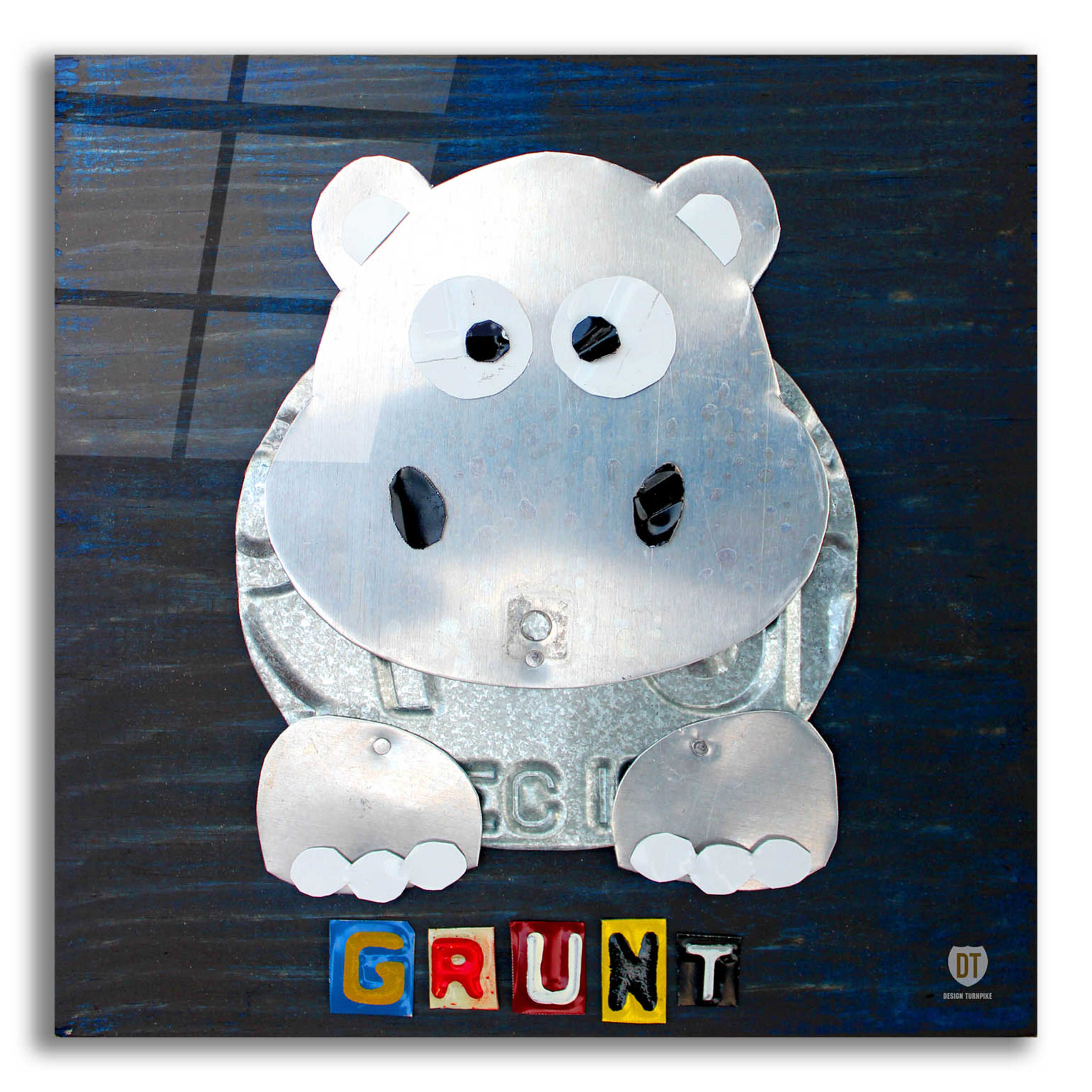 Trinx Grunt The Hippo On Plastic / Acrylic by Design Turnpike Print ...