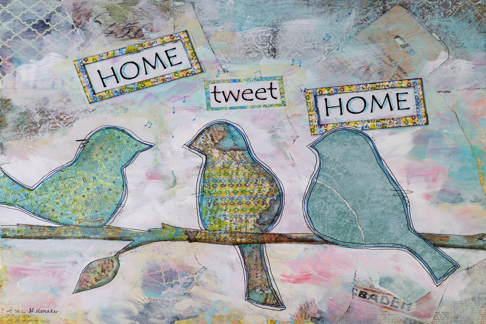 Red Barrel Studio 'Home Tweet Home' Painting Print on Wrapped Canvas ...