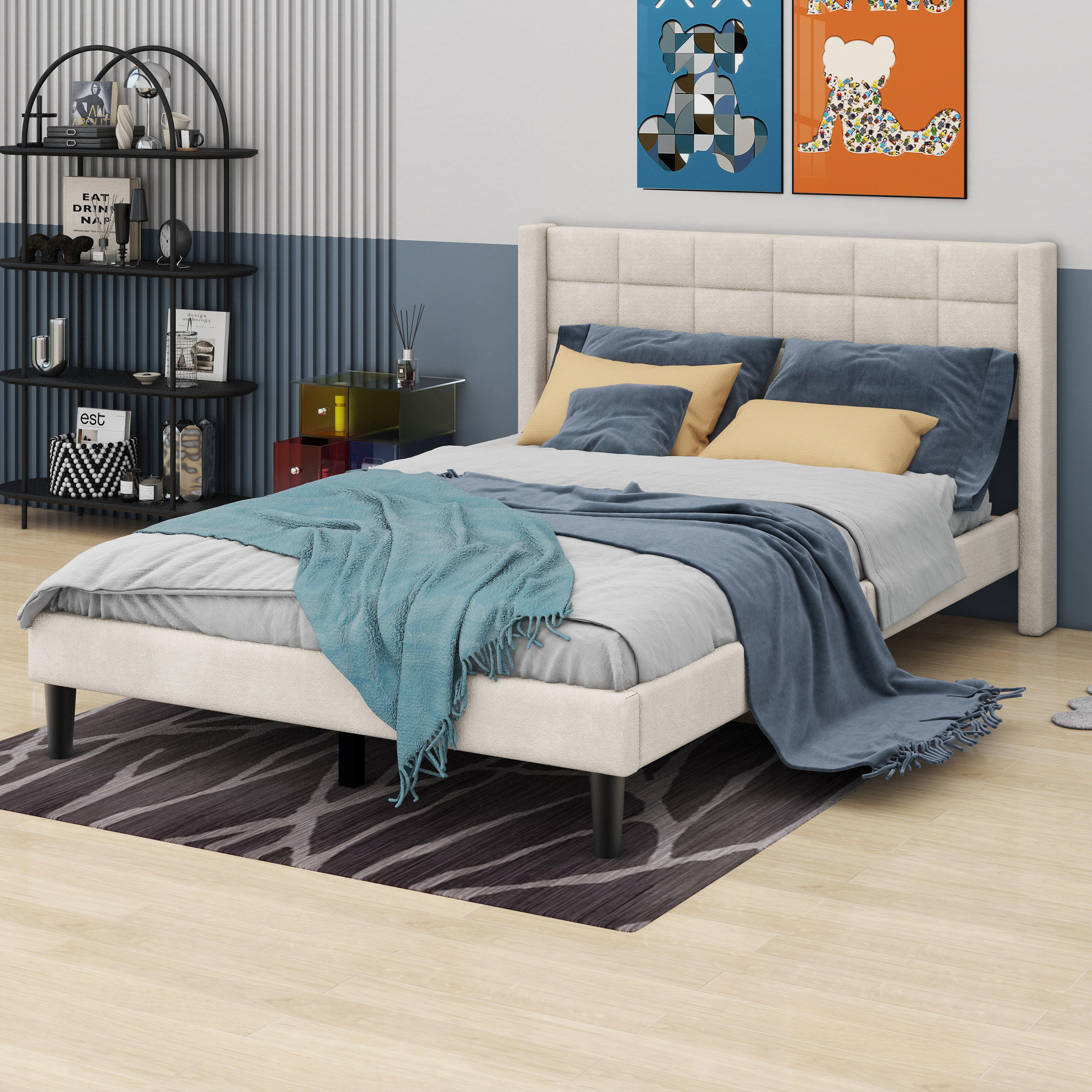 Ebern Designs Sarom Upholstered Panel Bed | Wayfair