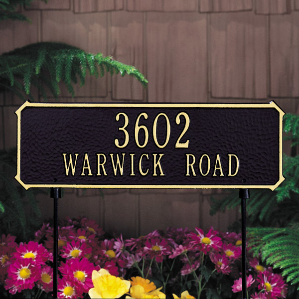 Whitehall Products 2-Line Lawn Address Sign & Reviews | Wayfair