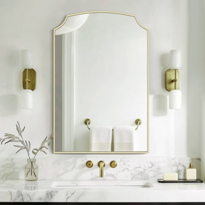 Mercer41 Fan-Shaped Wrought Iron Framed Decorative Mirror & Reviews ...