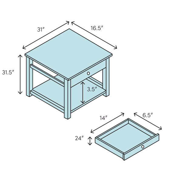 Eagle Furniture Manufacturing End Table with Storage | Wayfair