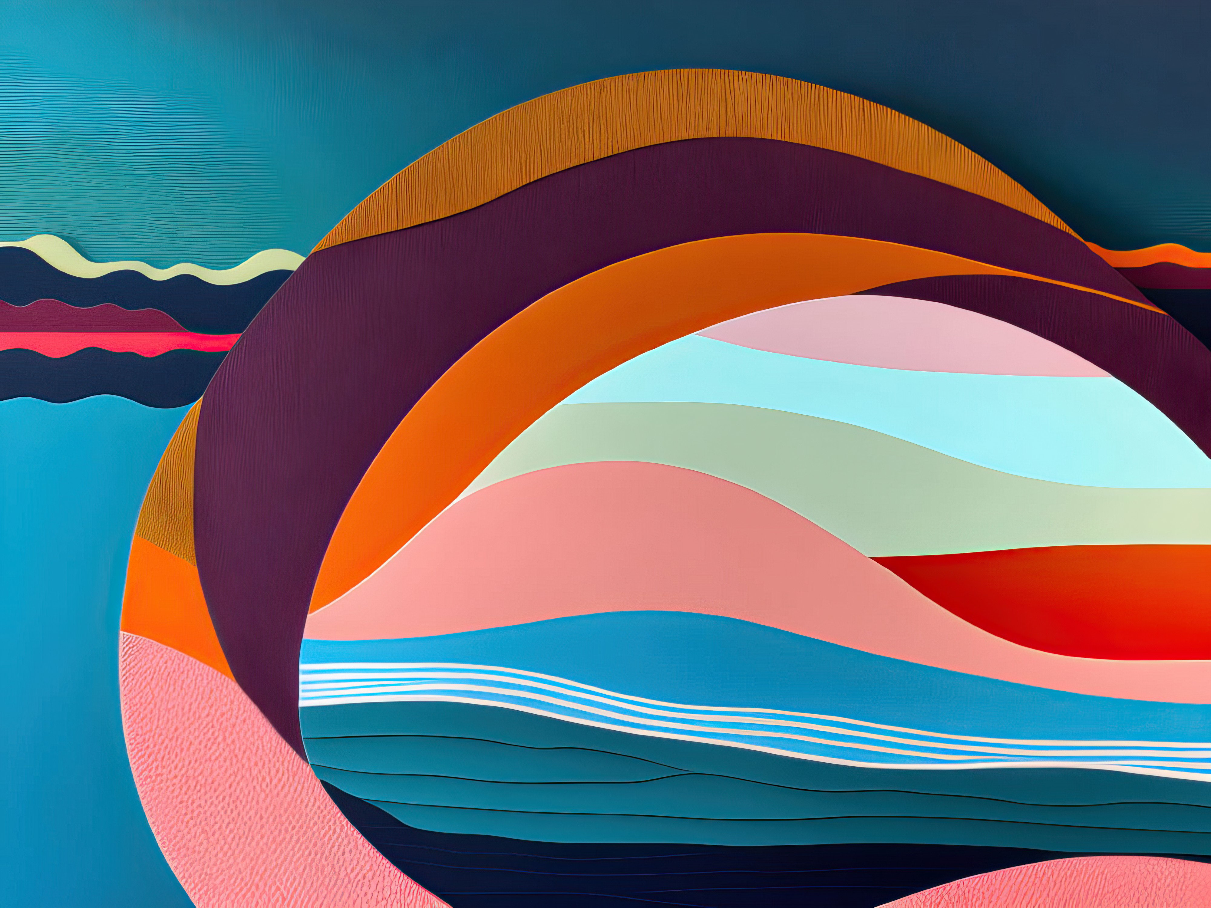 Brayden Studio® Boz Modern Earth 213 On Canvas by Ronald Bolokofsky ...