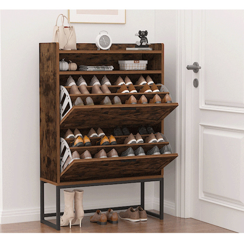 Gracie Oaks 24 Pair Shoe Storage Cabinet | Wayfair