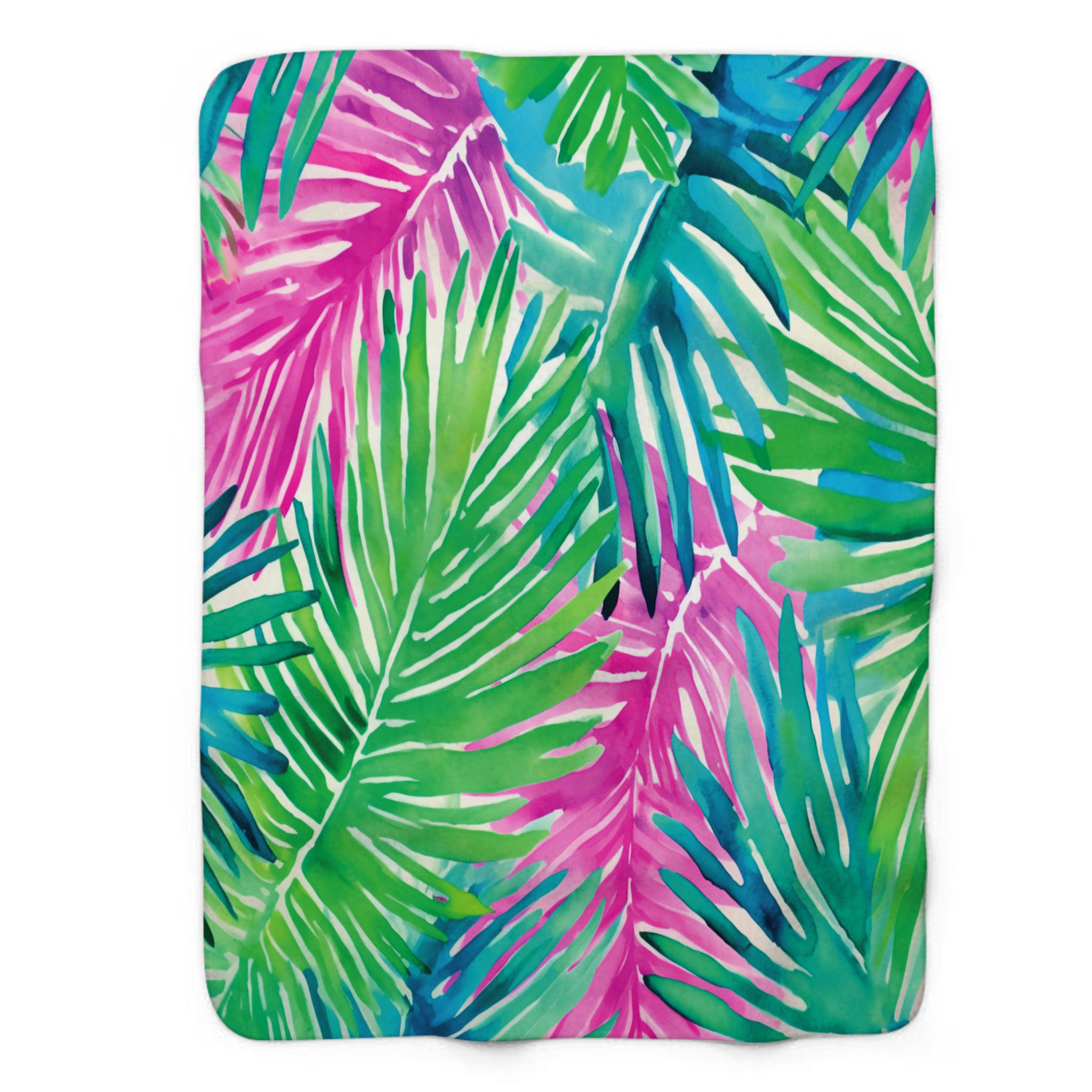 MentionedYou Island Leaf Designs - 1 Piece Premium Blanket | Wayfair