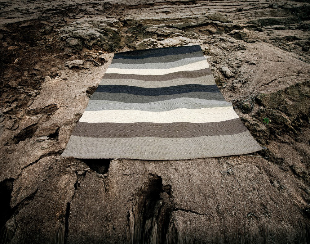 Pappelina Molly Mud/Black/Gray/Ivory Area Rug | Wayfair