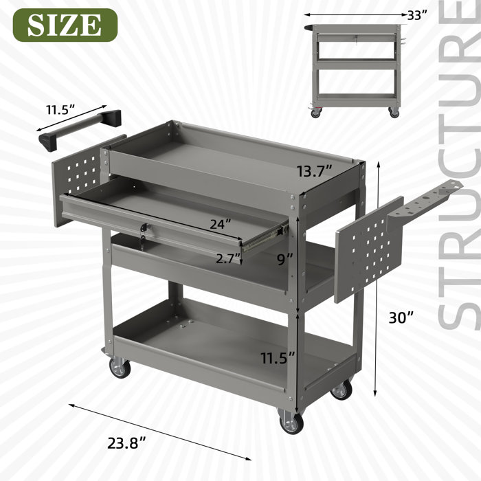 WFX Utility™ Clintonville 27.6" W Bottom Rollaway Chest | Wayfair