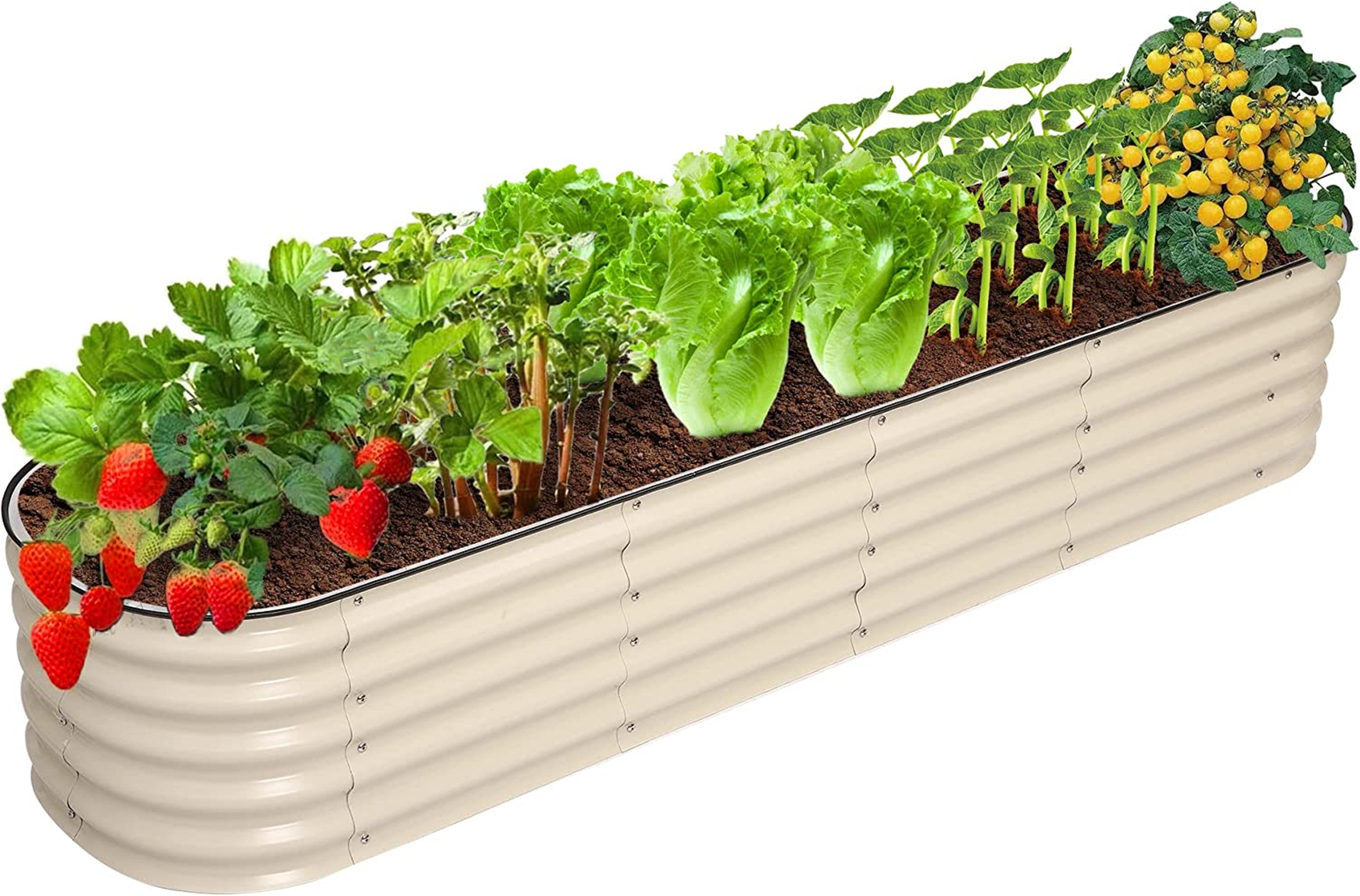 Arlmont & Co. Katine Aluzinc-Coated Metal Planter Box | Wayfair