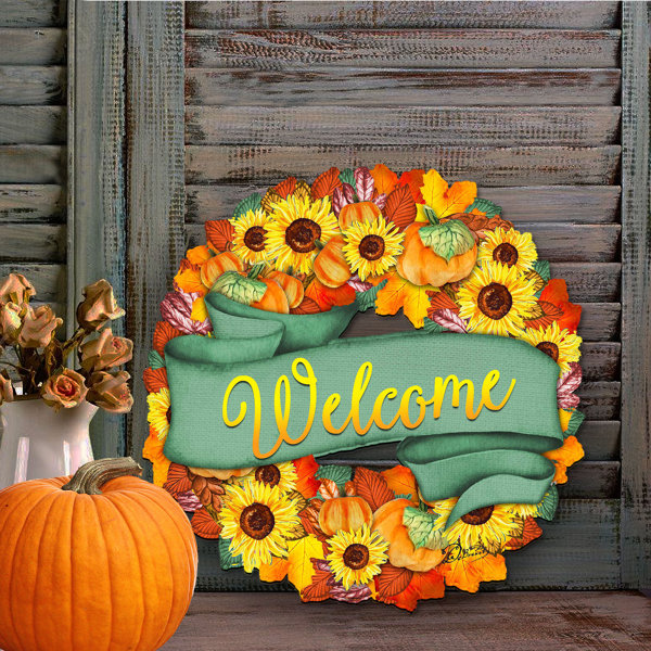 Designocracy Autumn Welcome Sign - Wayfair Canada