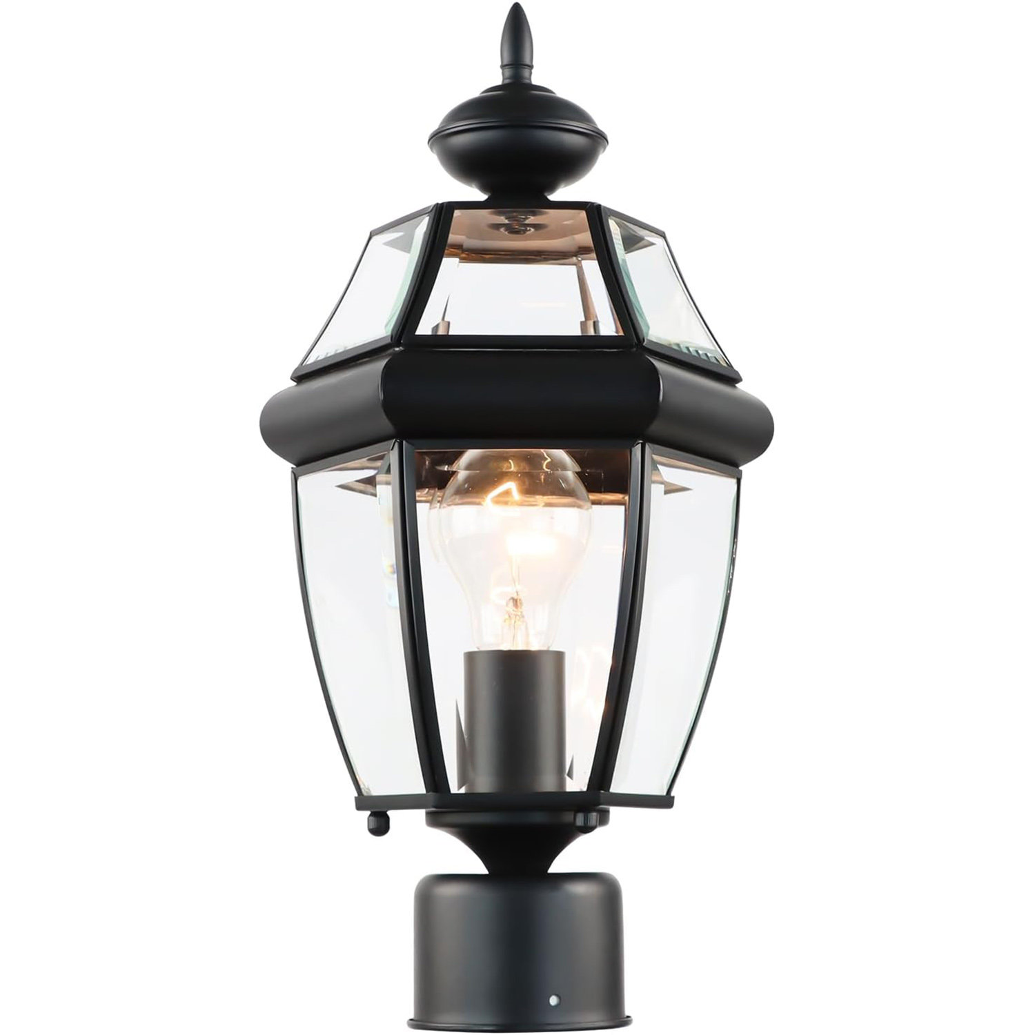 Kalium Outdoor Post Lights, 15" Lamp Post Light Fixture Waterproof ...