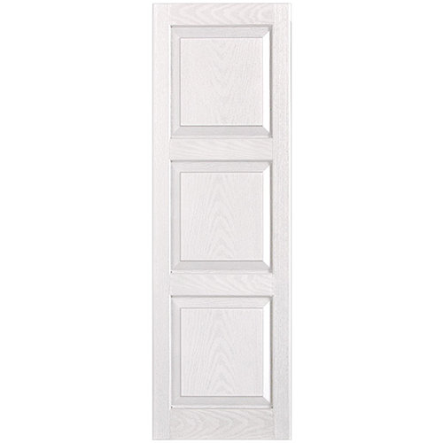 Alpha Shutters Custom Three Panel-style Raised Panel Vinyl Shutters ...