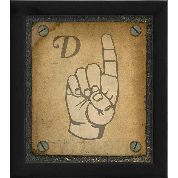 The Artwork Factory Sign Framed Rustic On Paper Print | Wayfair