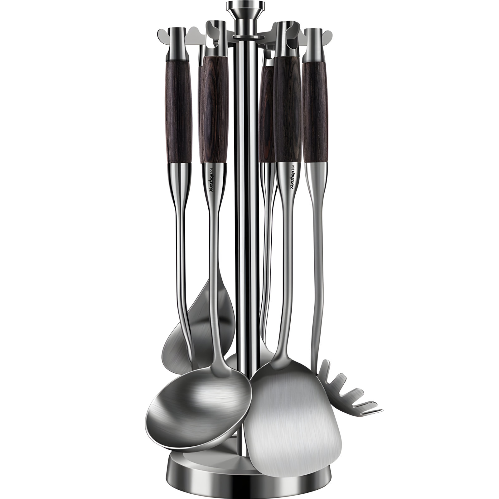 Xiangong Stainless Steel Kitchen Utensil Set With Hanging Rack ...