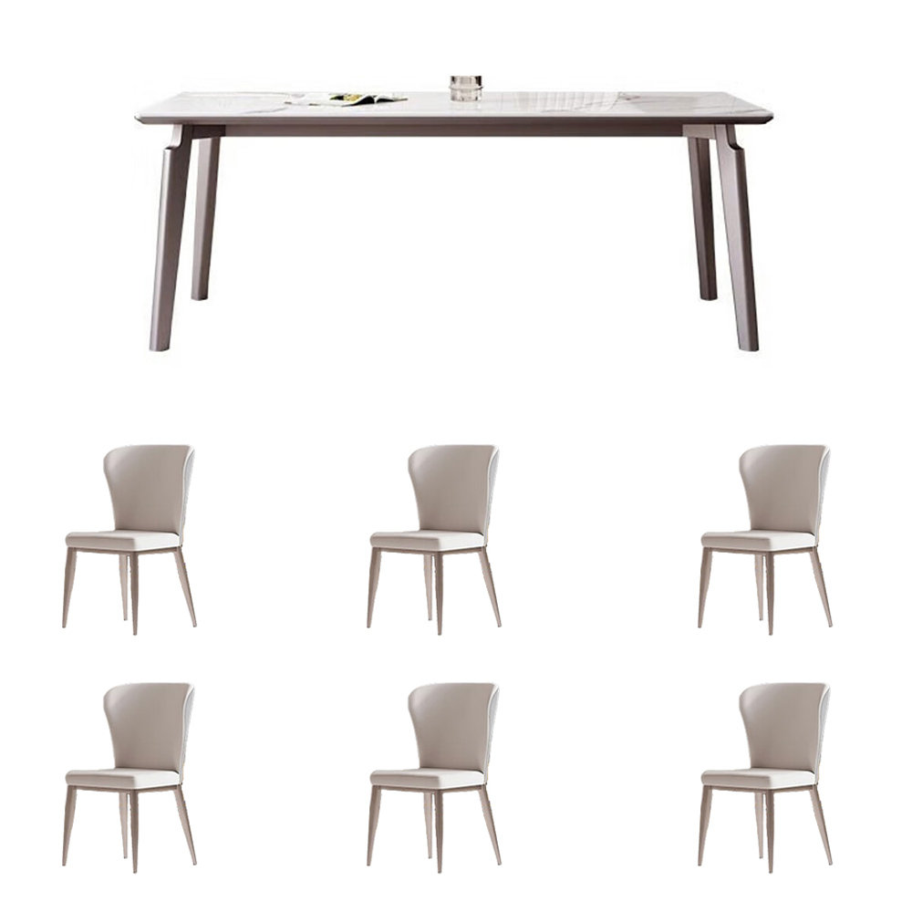 A Bestiary Living Ash Wood Sintered Stone Table And Chairs Set | Wayfair