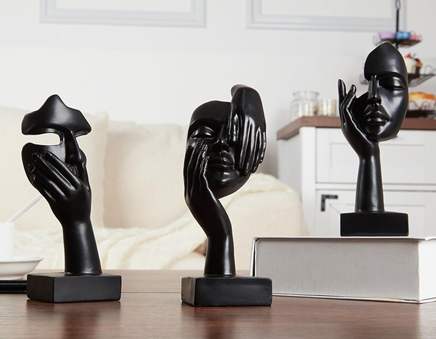 Latitude Run® Woman face Statue Set of 3 - Wayfair Canada