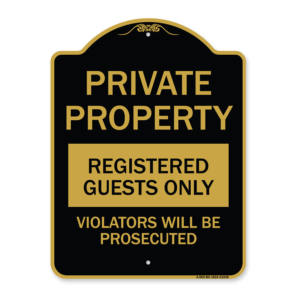 SignMission Signmission Designer Series Sign - Private Property ...