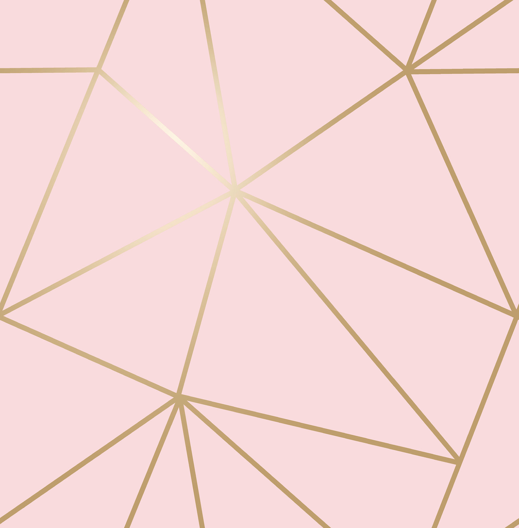 Latitude Run® Metallic Geo Pink Triangles Wallpaper | Wayfair