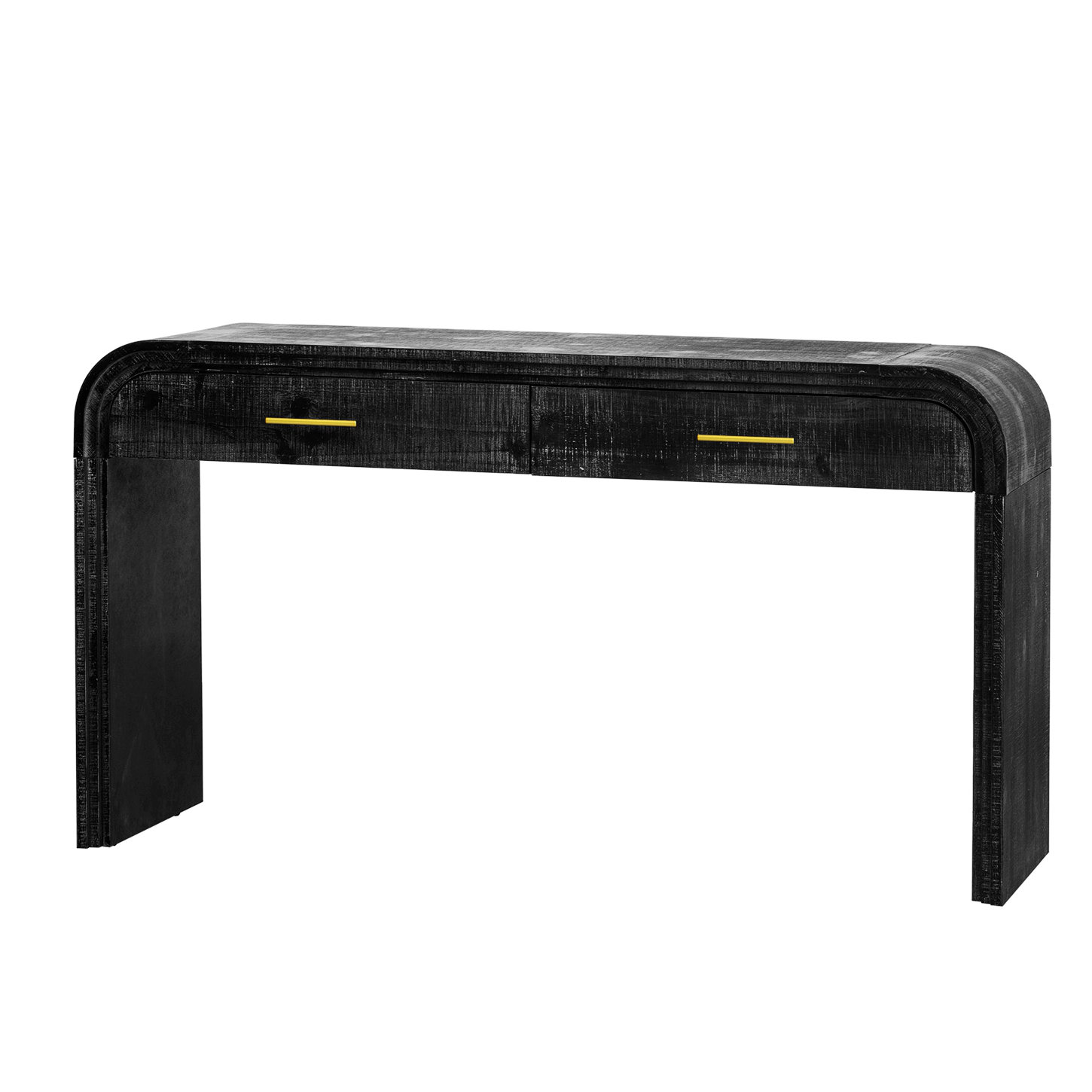 Latitude Run® Unique Open Style Console Table With Two Top Drawers ...