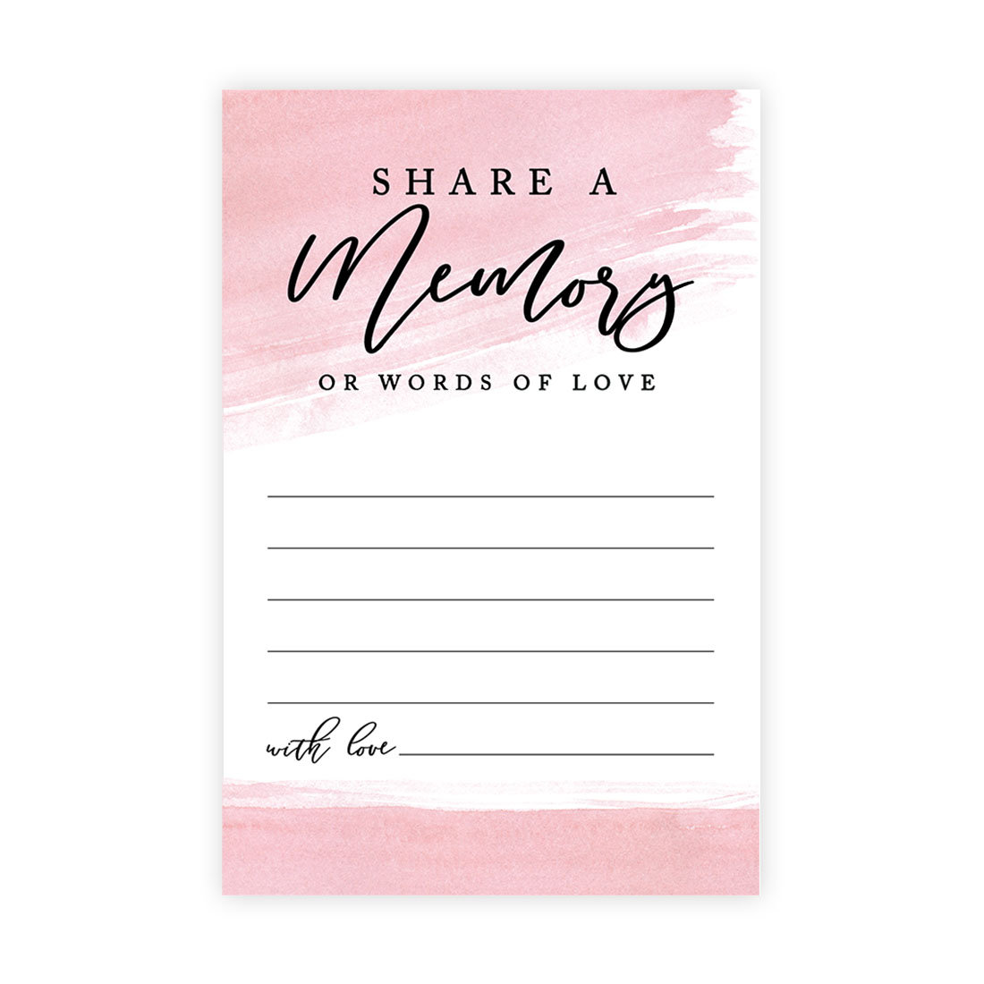 Koyal Wholesale Brushed Watercolor Share a Memory Cards | Wayfair