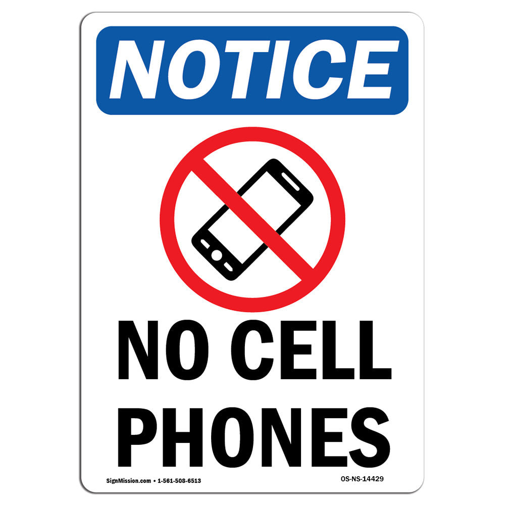 SignMission No Cell Phones Sign with Symbol | Wayfair