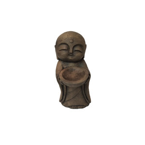 Hi-Line Gift Ltd. Lucky Japanese Jizo with Bowl | Wayfair