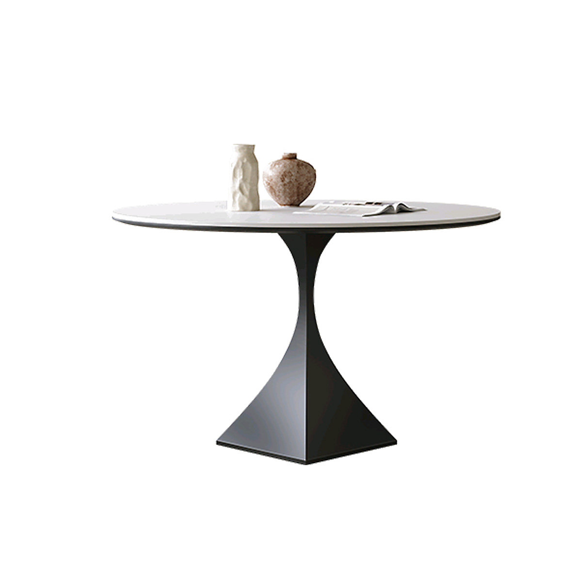 Orren Ellis White Round Sintered Stone Dining table - Wayfair Canada
