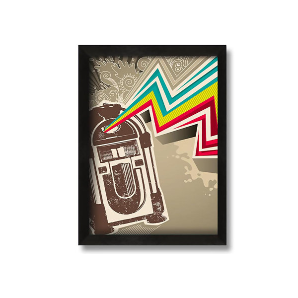 Latitude Run Jukebox Tunes Framed Print - Single Picture Frame Art ...