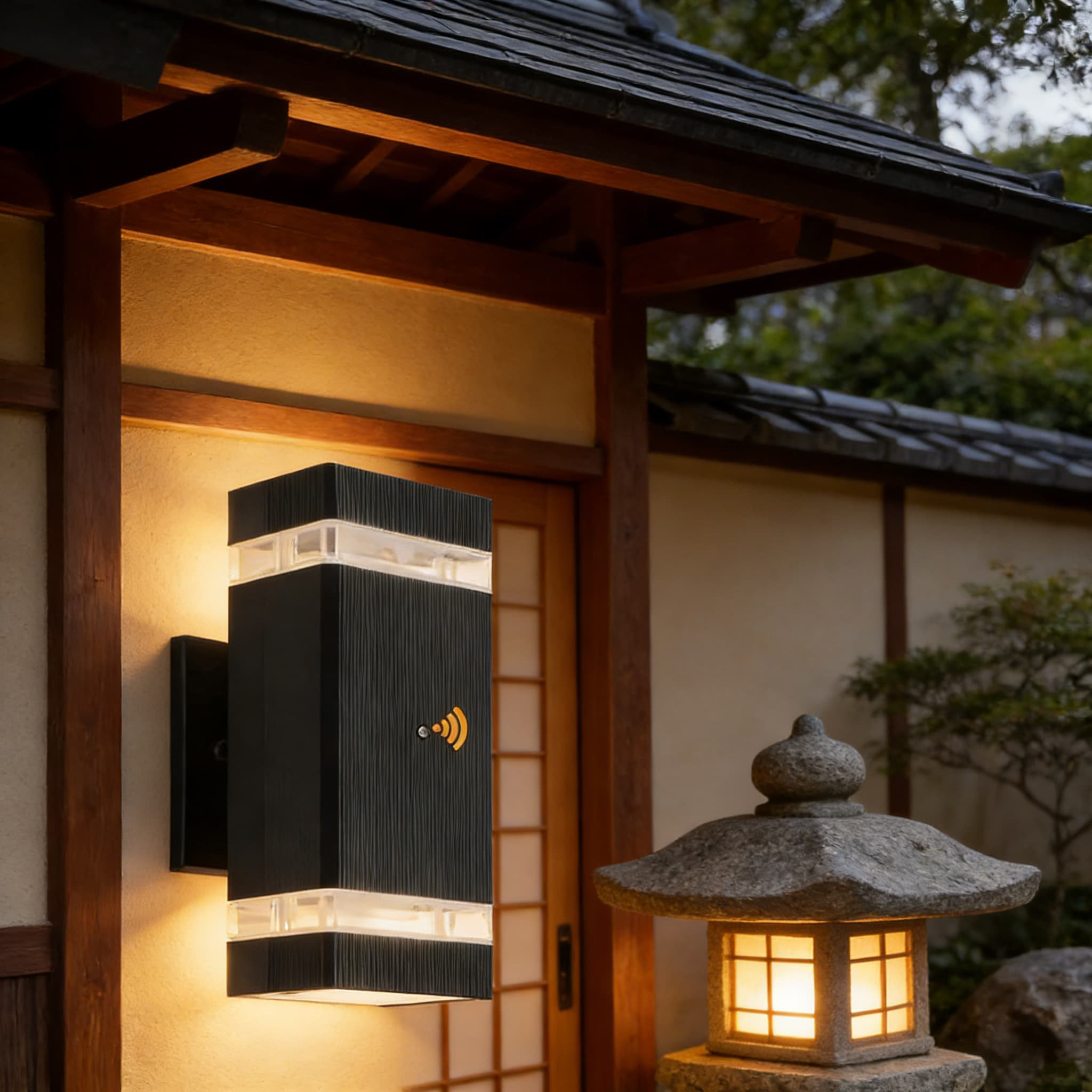 Latitude Run® Dusk To Dawn Outdoor Wall Light With Photocell Sensor, Up ...