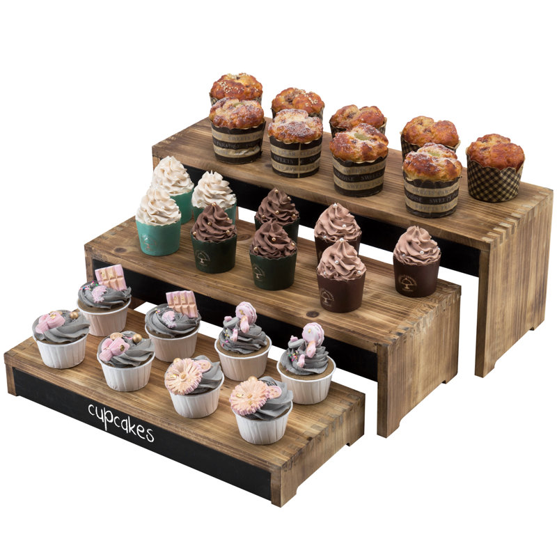 MyGift 3 Tier Solid Wood Surface Riser | Wayfair