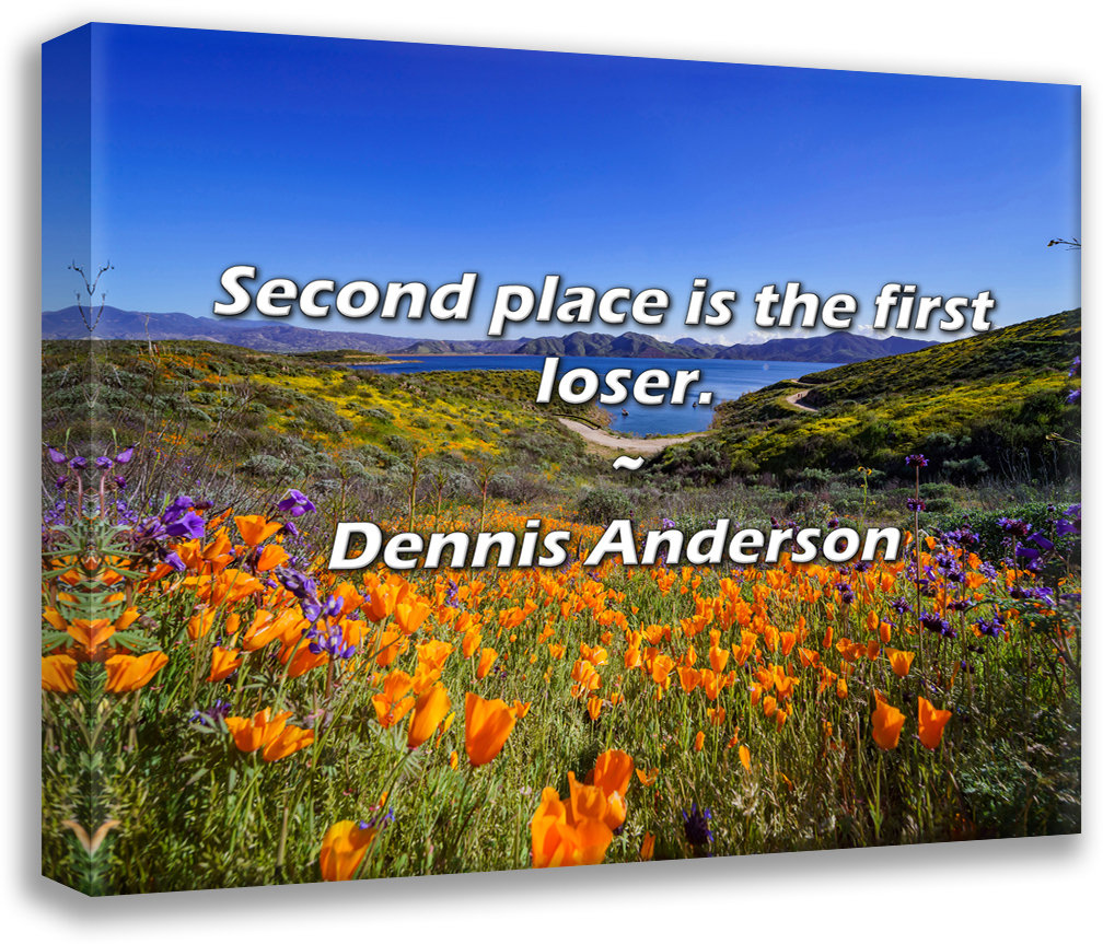 Trinx Dennis Anderson Quote: Second place is the first loser. | Wayfair