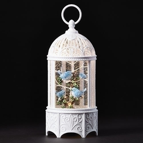 The Holiday Aisle® Lighted Swirling Glitter Water Lantern Snow Globe ...